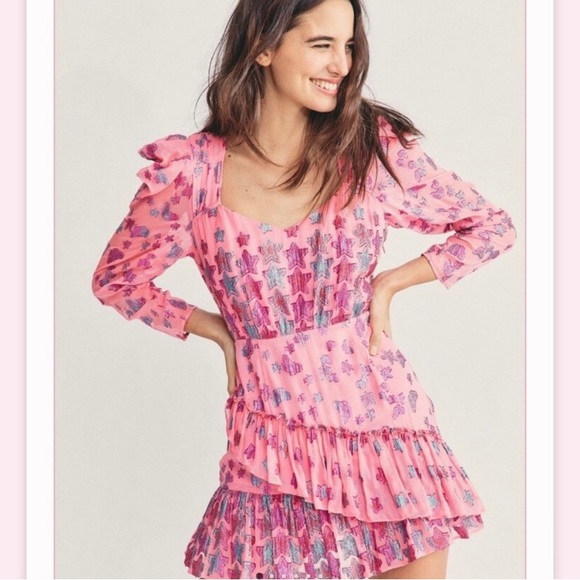 LoveShackFancy | Dresses | Loveshackfancy Caden Silk Mini Dress ...